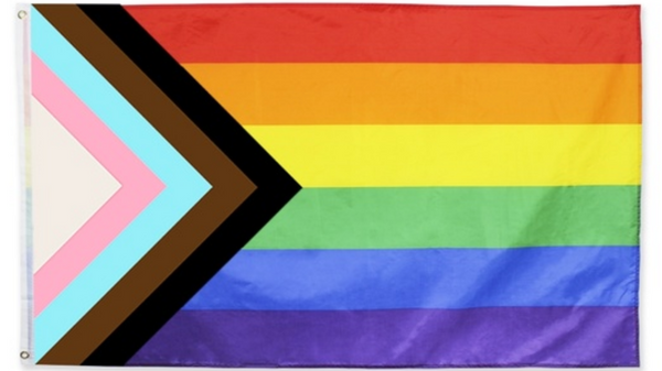 Progressive Pride flag - OUT FRONT