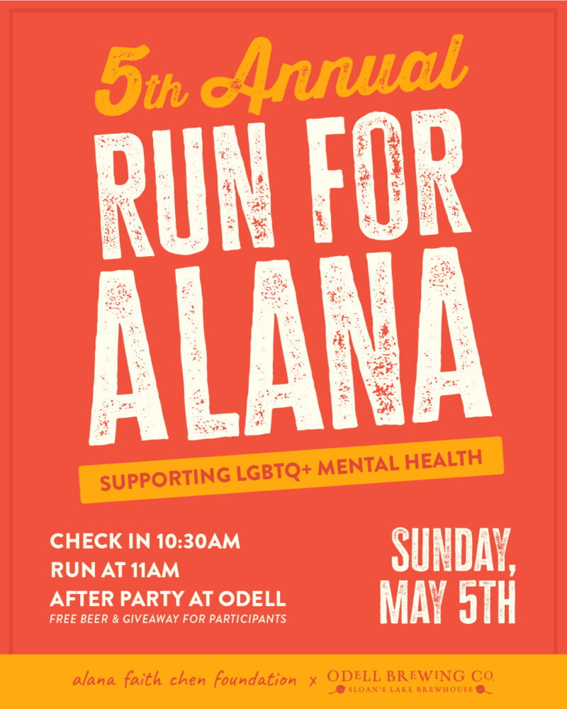 The Alana Faith Chen Foundation Run for Alana is on May 5th