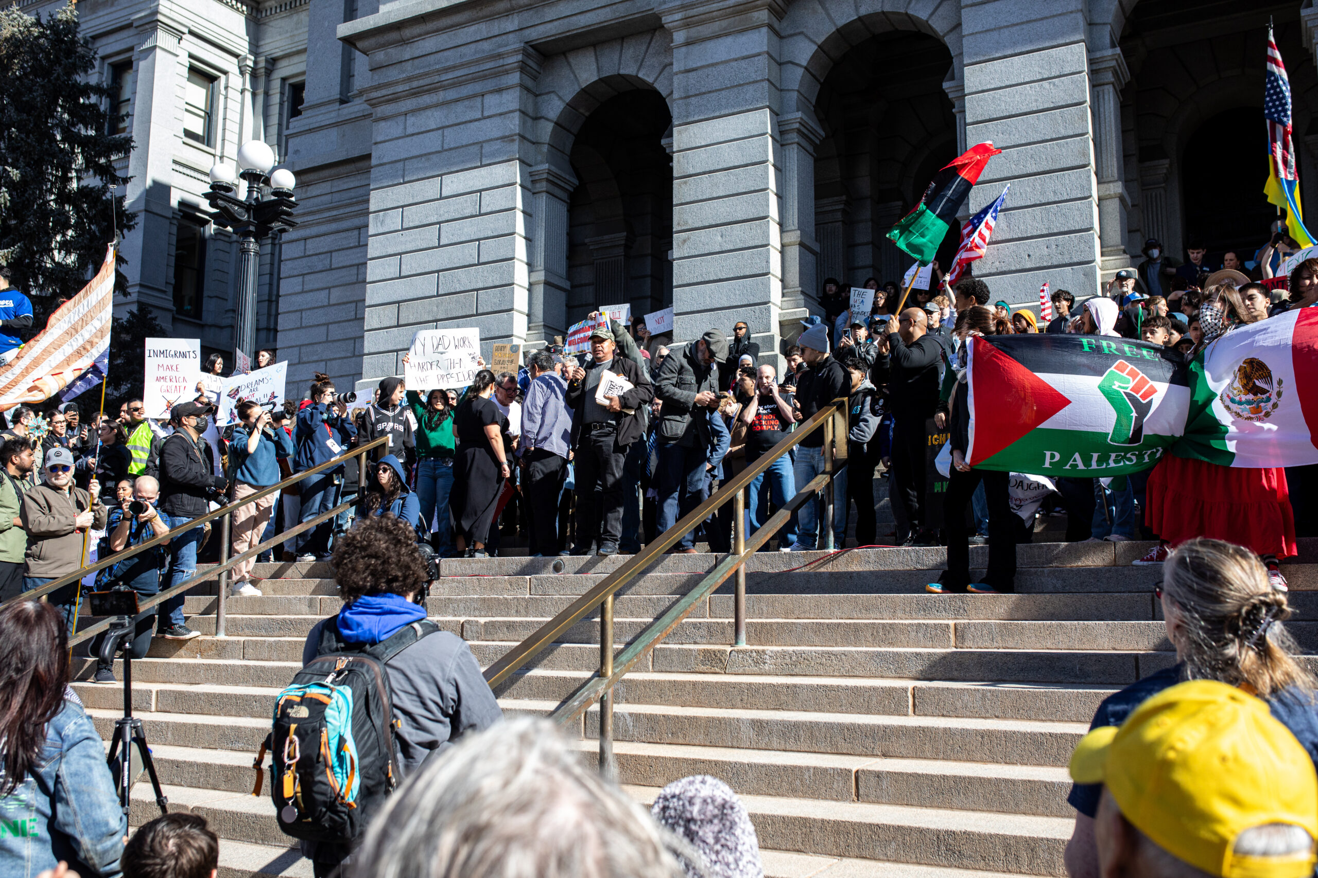 50501 Protests Denver - OUT FRONT